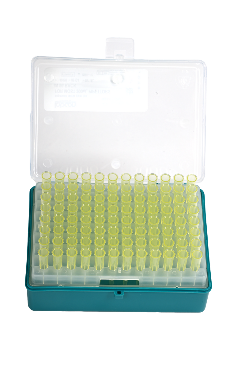 Pipet Tip, 1-200uL, Yellow, 96 Rack – Bell Performance