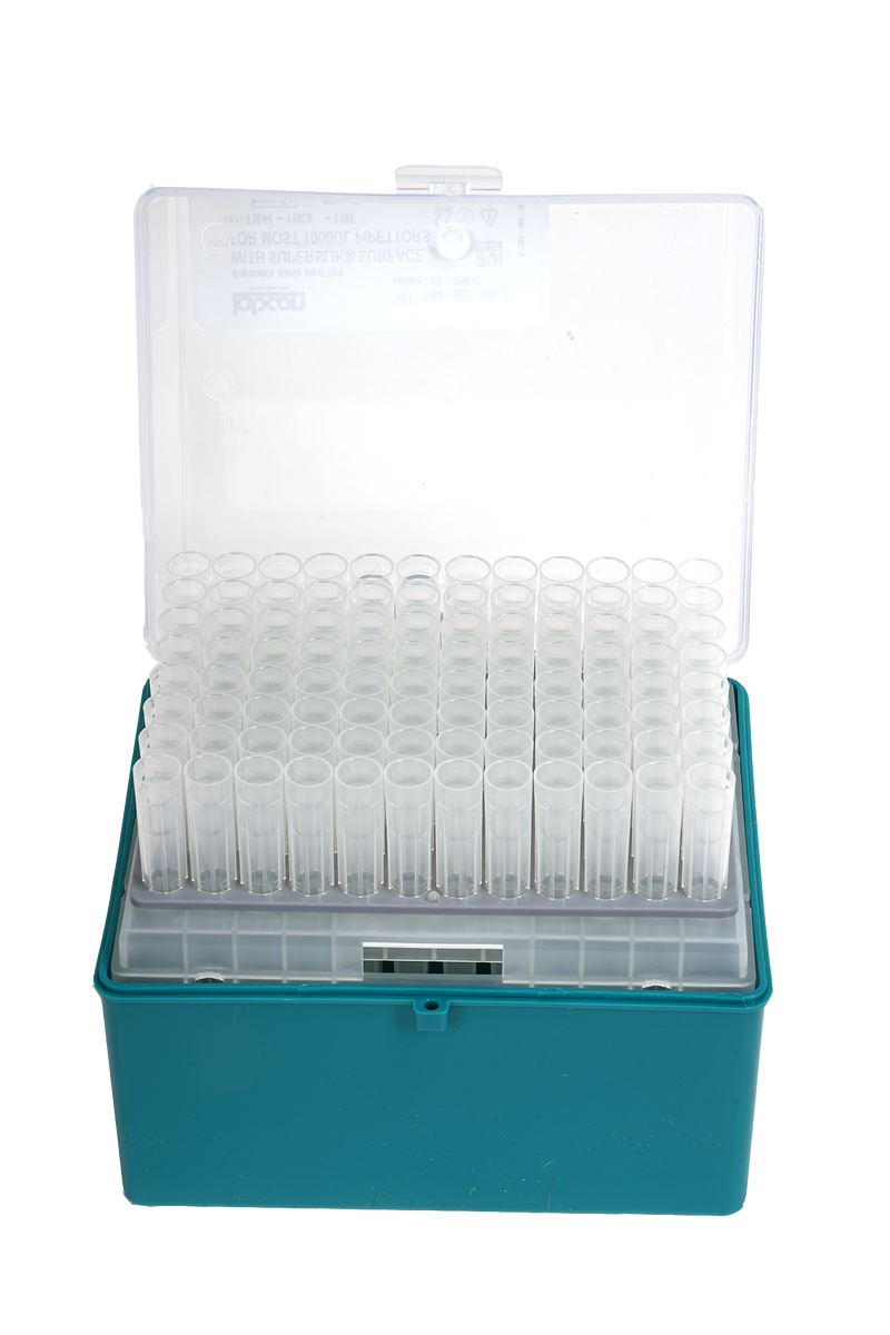 Pipet Tip, 100-1250uL, Blue, 96 Rack – Bell Performance